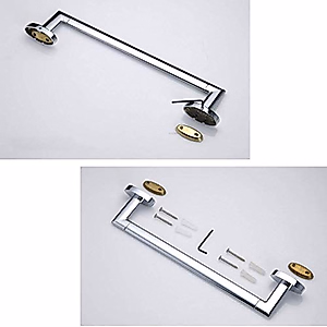 AFLHYJK Towel Rack Holder with Storage Shelf - Metal Organizer for Bath Hand Towels, Washcloths, Bathroom