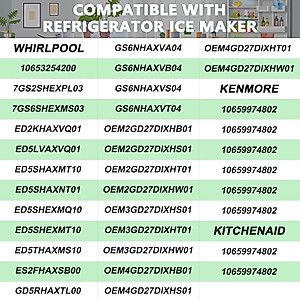 HPUY 4389102 Refrigerator Ice Maker Sensor Control Board Kit W10757851 Ice Level Control Board Kit Replacement Compatible for Whirlpool Kenmore Refrigerators Replaces 2198585 AP3137510 W10290817