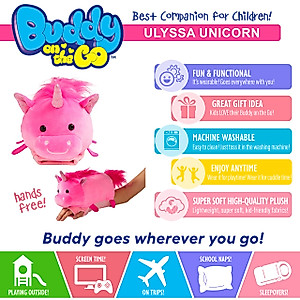 Buddy on The Go - from The Makers of Pillow Pets - Ulyssa Unicorn - Stuffed Animal Plush