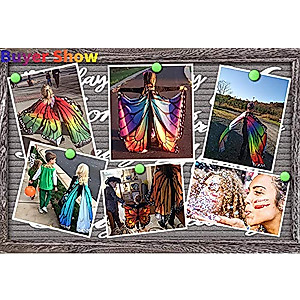 GENIEING Butterfly Costume for Girls, Kids Butterfly Wings for Girls Costume Butterfly Halloween Costumes for Girls