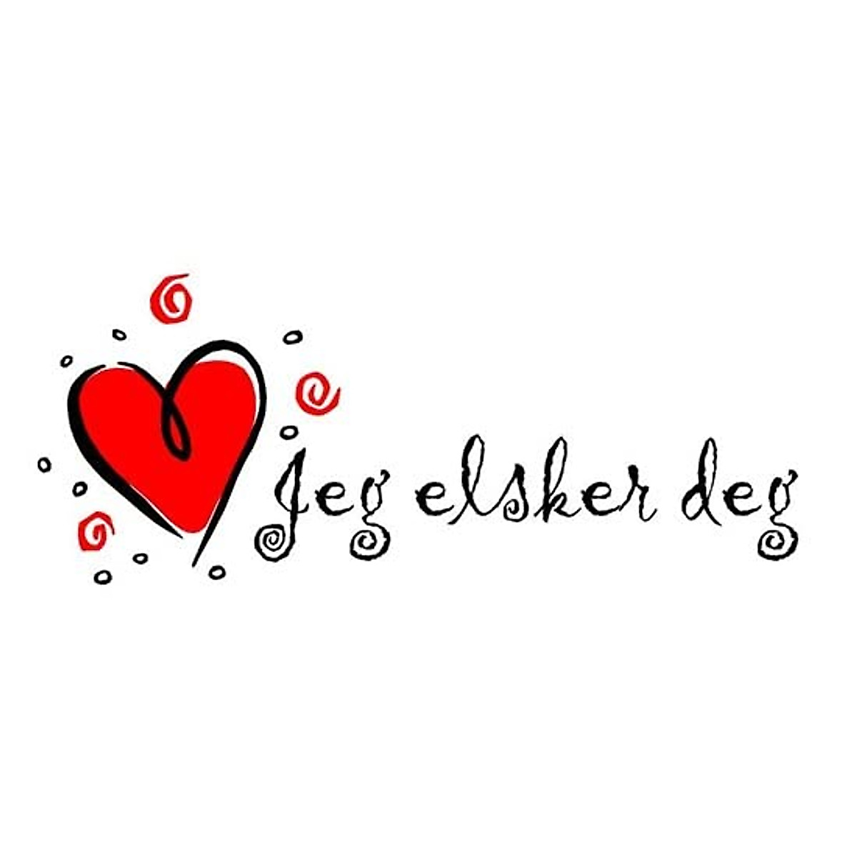 CafePress I Love You [Norwegian] Mug Ceramic Coffee Mug, Tea Cup 11 oz