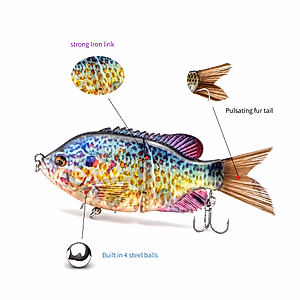 ods lure Bluegill Glide Bait Topwater Fishing Lure Floating Swimbait for Bass Trout Perch Pike Walleye Fishing (3)