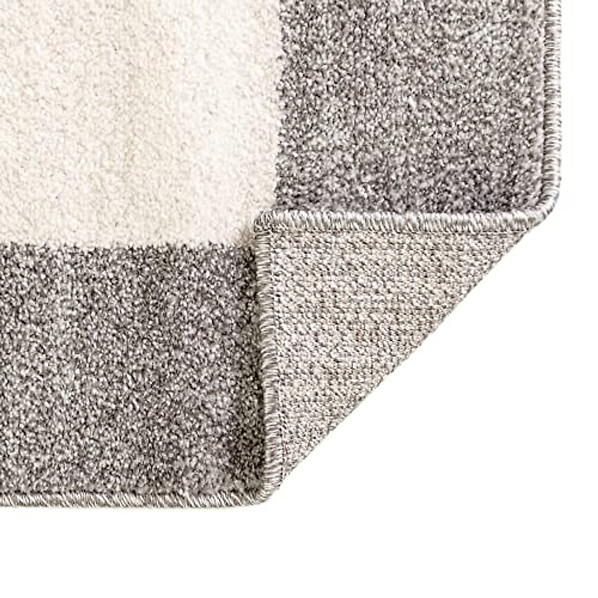Unique Loom Del Mar Collection Area Rug-Transitional Inspired with Modern Contemporary Design, Rectangular 5' 0" x 8' 0", Gray/Ivory