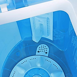 ZenStyle Portable Washer Compact Twin Tub 9.9 LB Mini Top Load Washing Machine Washer/Spinner w/ 6.57 FT Inlet Hose