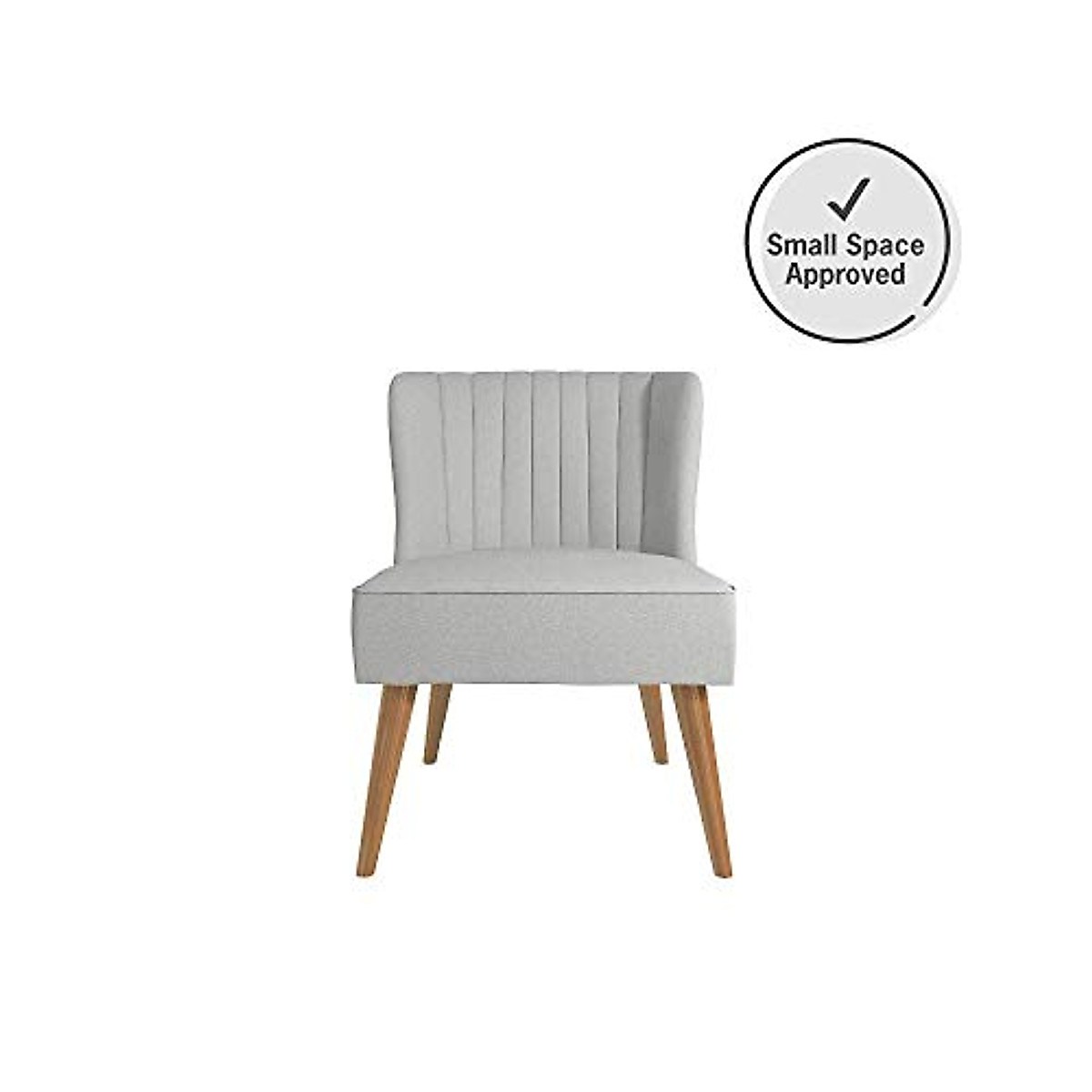 Novogratz Brittany Upholstered Accent Chair - Light Gray