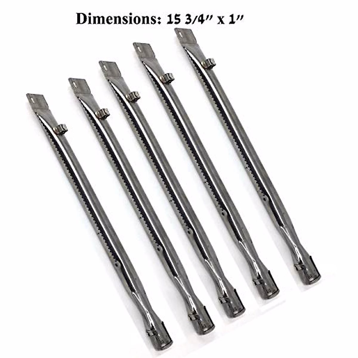 Stainless Steel Burner Replacement for Select Savor Pro, Lowes & Master Forge GD4833, GD4825, 3618ST (5-PK) Gas Grill Models