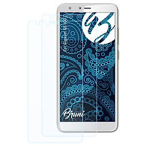 Bruni Screen Protector compatible with Gigaset GS100 Protector Film, crystal clear Protective Film (2X)