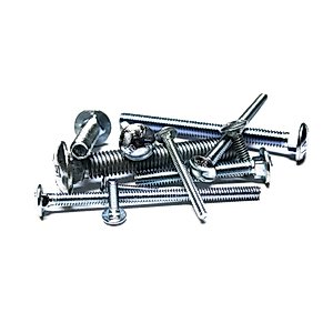 (100 pcs) 5/16x1" Carriage Bolts - Grade A - Zinc