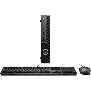 Dell OptiPlex 7010 Micro Business Mini Desktop (Intel i5-13500T vPRO 14-Core, 16GB RAM, 256GB PCIe SSD, Intel UHD 770, RJ-45, HDMI, DP, Black, USB Keyboard, USB Mouse, Win 10 Pro)