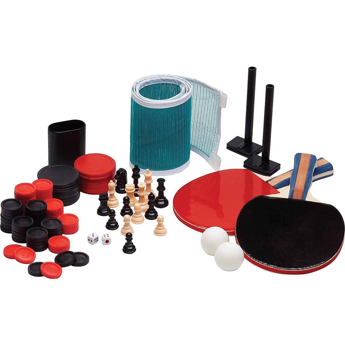 Viper by GLD Products 3-in-1 Portable Table Tennis Top, Turn Any Surface into a Game Table for Quick Paced Fun in Any Location, Green, one Size