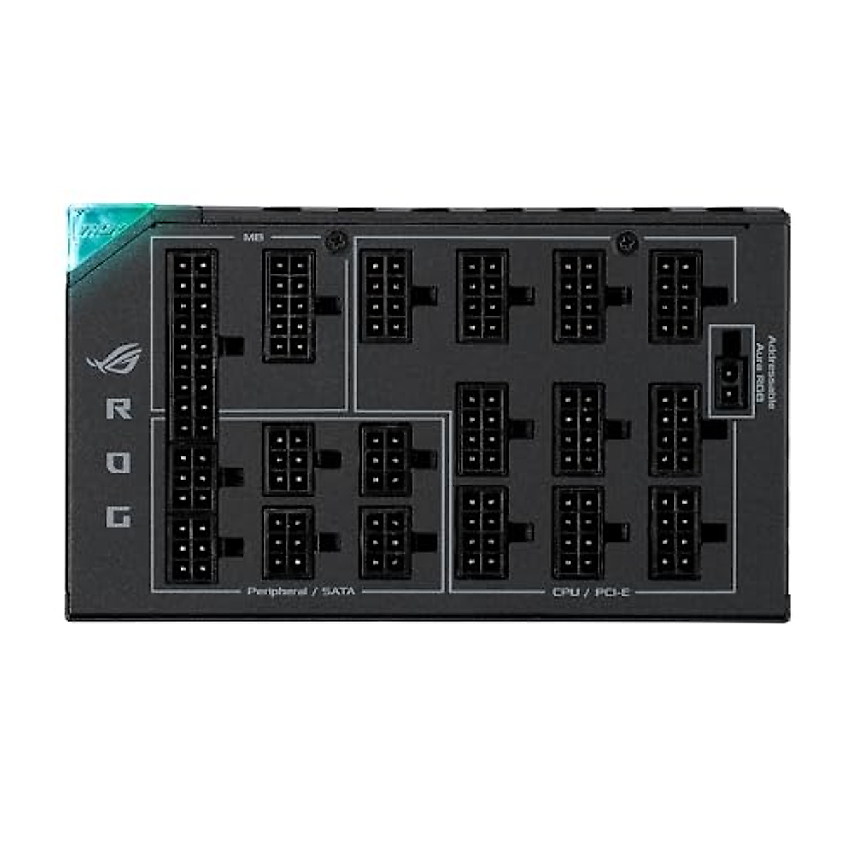 ASUS ROG Thor 1600W Titanium (1600 Watt, Fully Modular Power Supply, 80+ Titanium, Lambda A++ Certified, GaN MOSFETs, Digital Power Control, ROG heatsinks, 135mm PWM Fan, 0dB Mode, OLED Panel)