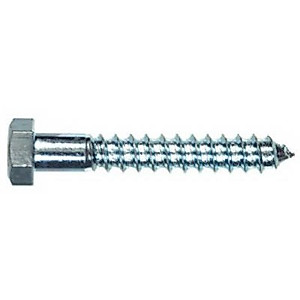 Hillman Fasteners 230021 100 Pack44; 0.25 x 3 in. Zinc44; Hex Head Lag Bolt.