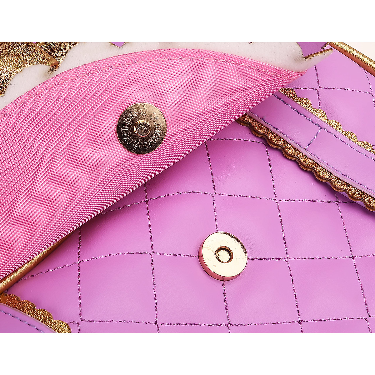 Gazigo Children Princess Waterproof PU Backpack for Girls Elementary School Girl Bookbags