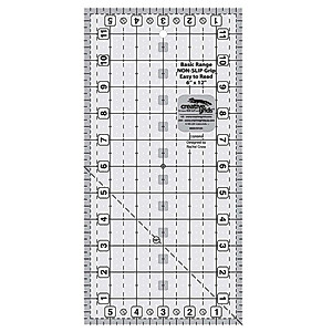 Creative Grids Basic Range 6in x 12in Rectangle Quilt Ruler - CGRBR5