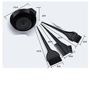 FURLOU Brushes, 1 Piece Dyeing Bowl Comb Brush Toolbox Coloring Bowl Comb Brush Double Head Brush Set Toolboxes (Size : Bowl)