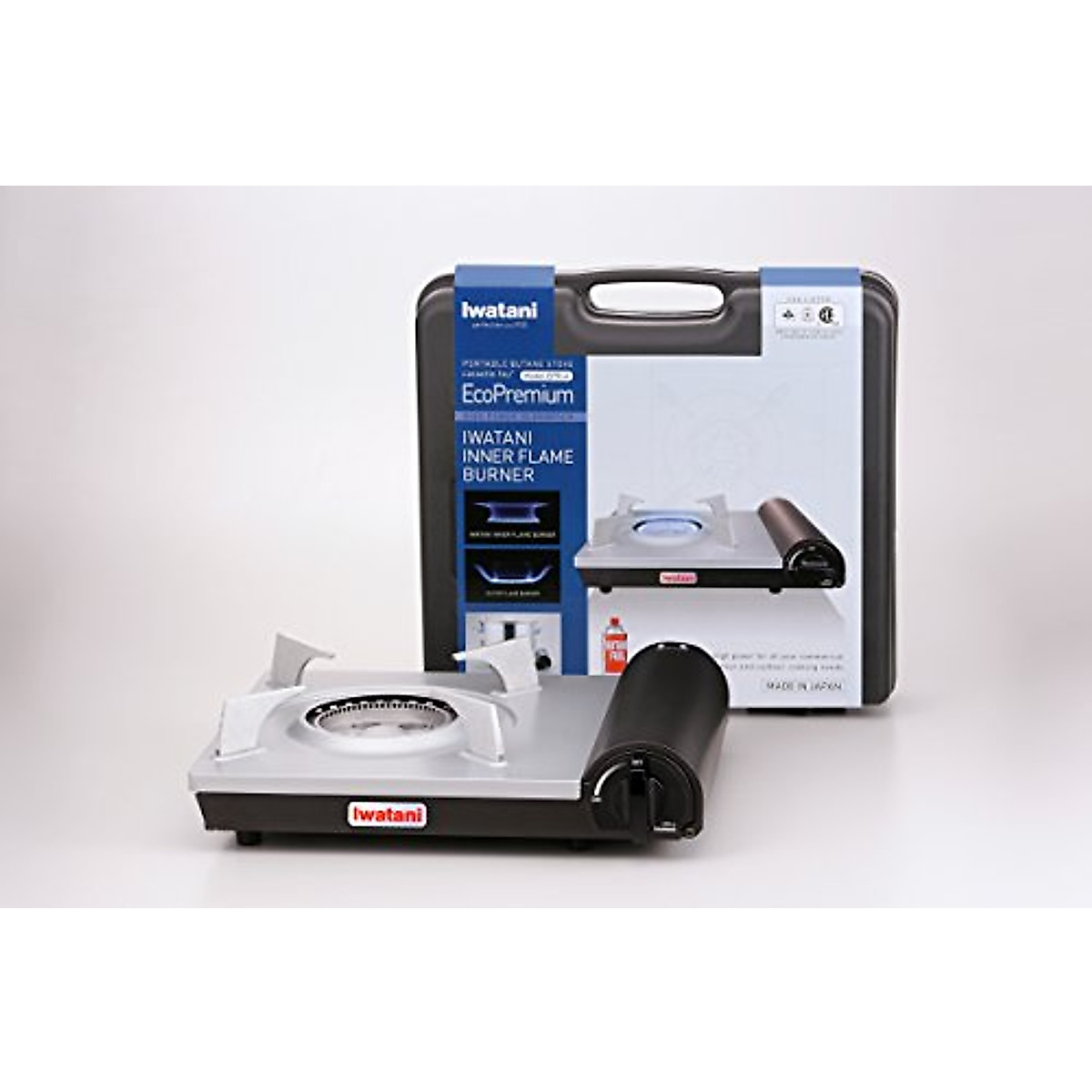 Iwatani America EPR Cassette Feu-EcoPremium Portable Butane Stove Cooktop, Black