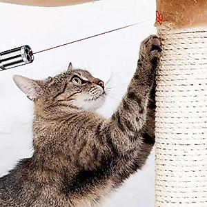 HEYPOMAX Cat Laser Toy, Cat Toys for Indoor, Laser Pointer Cat Toy, Laser Pointer for Cat and Dogs Chase Play, Keep Cat Busy Burning Fatus, USB Charging, 5 Switchable Patterns