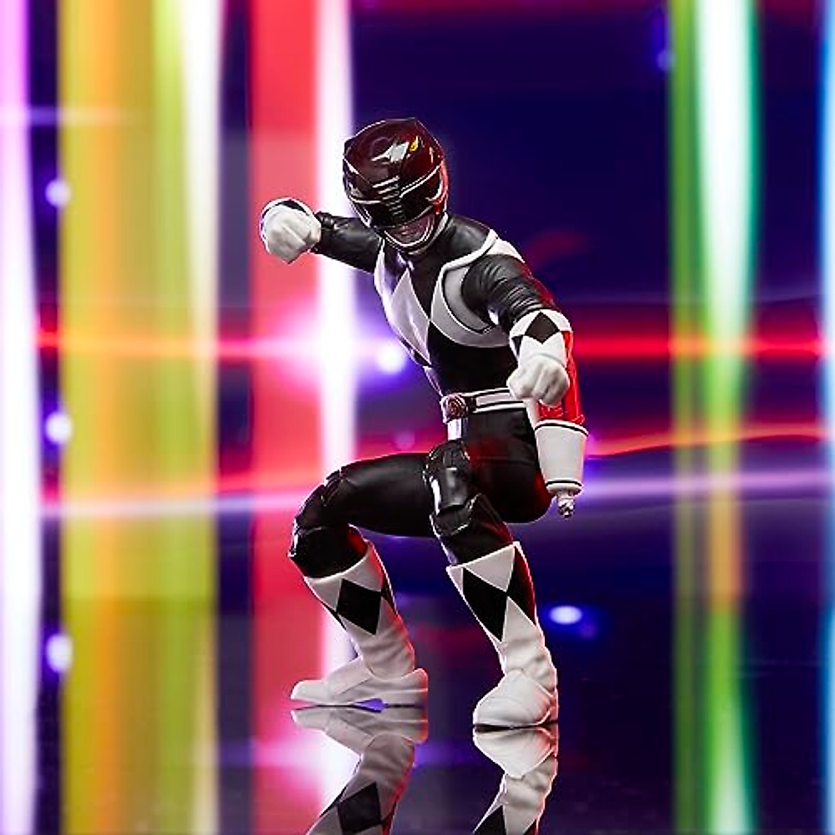 Power Rangers Lightning Collection Remastered Mighty Morphin Black Ranger 6-Inch Action Figure, Toys for Boys and Girls Ages 4 and Up