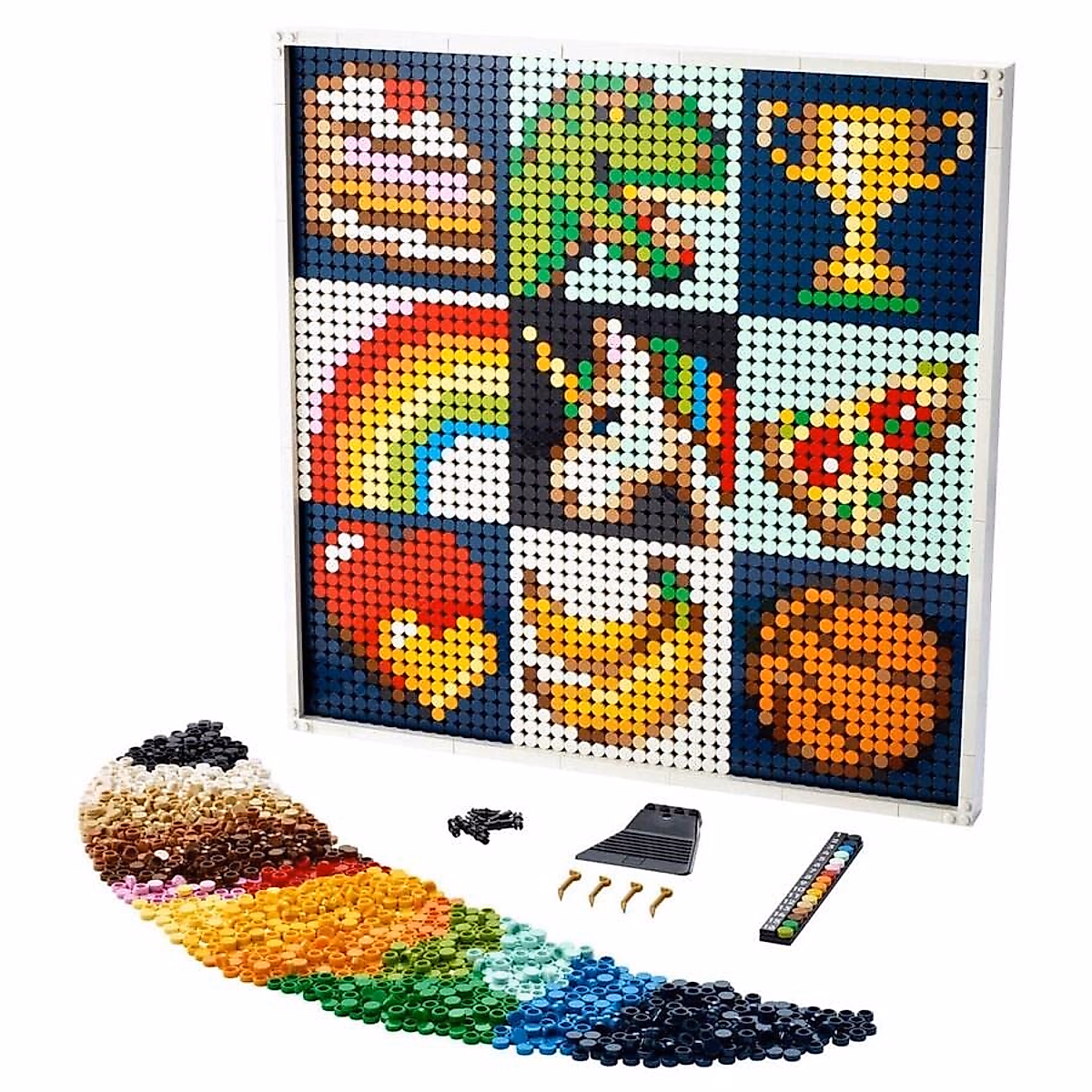 LEGO Art: Art Project – Create Together 21226 Building Kit; A Great Creative Opportunity to Make Fun Wall Art (4,138 Pieces)