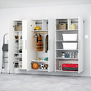 Prepac HangUps Wardrobe Storage Cabinet, 20"D x 36"W x 72"H, White