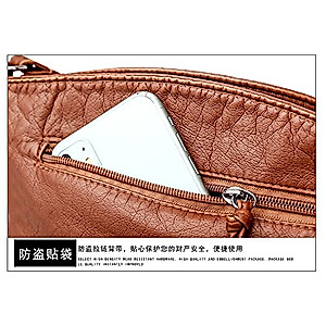 Purses for Women Soft PU Leather Shoulder Bag.HgOgTg Ladies Crossbody Purse Pocketbooks (1#)