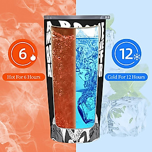 Zyxmconas A Boogie Music Wit da Hoodie Stainless Steel Insulated Tumbler Double Wall Travel Cup With Straw And Lid For Home Office Car 20 oz