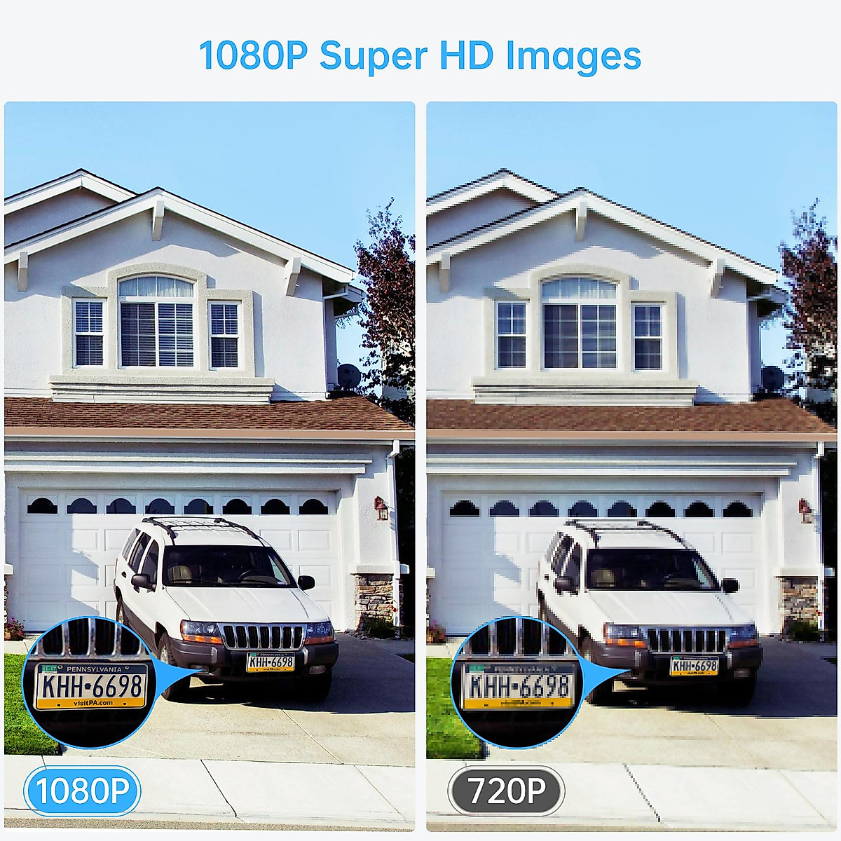 Wireless Security Camera System,SMONET 1080P 8 Channel Home Surveillance DVR Kits with 8pcs 2MP Full HD Cameras 3TB HDD Night Vision Motion Detection Free App for Indoor Outdoor 24/7 Video Recording