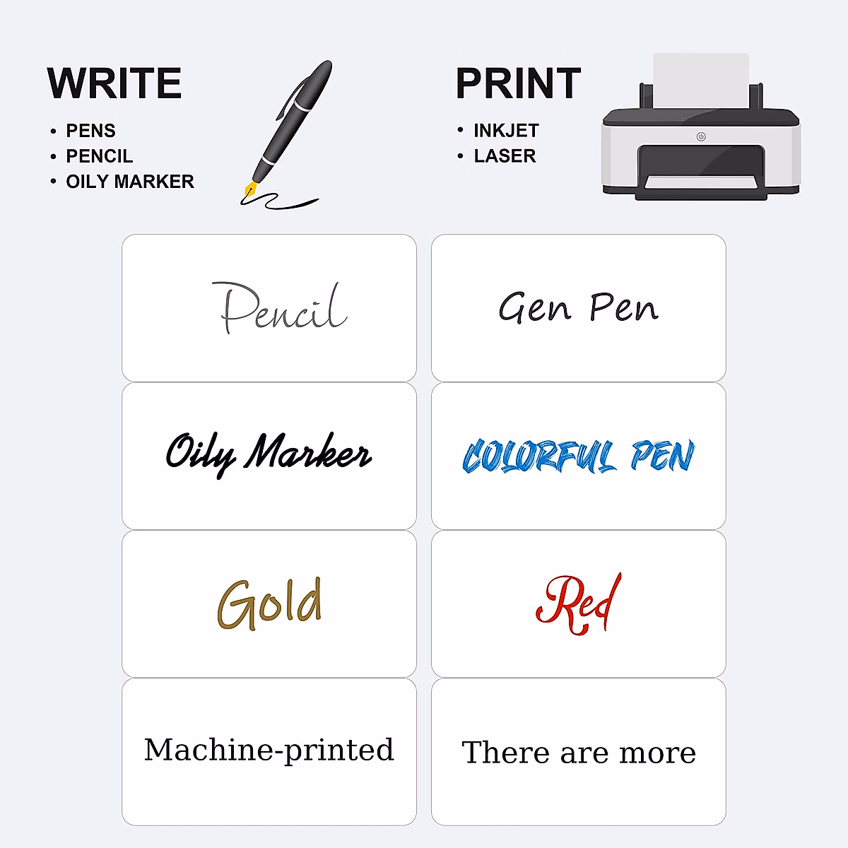 Methdic Shipping Labels 2"×4" 500 Labels Sticker Paper for Laser/Ink Jet Printer Mailing Labels 8.5"*11" White 10 per Sheet