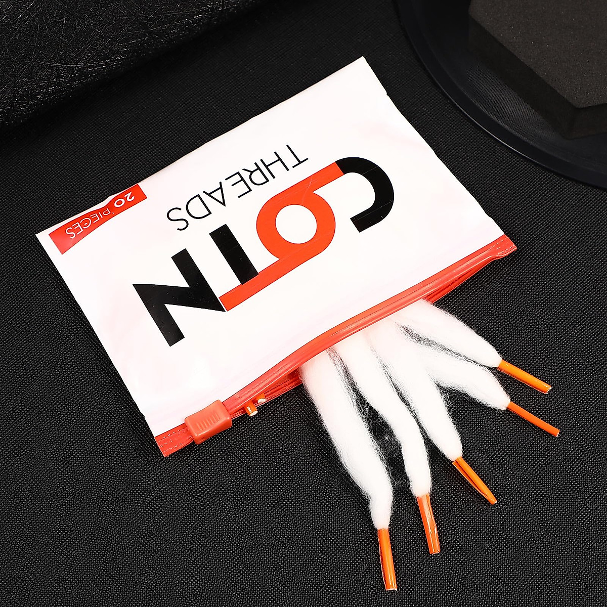 Beavorty 40PCS Organic Shoelace Cotton Sticks Japanese Organic Doctor Shoelaces Cotton Coil Clouds Shoelace Style Cotton Threads Wick