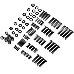WALI Universal TV Mounting Hardware Kit Set Includes M4 M5 M6 M8 TV Screws and Spacer Fit Most TVs up to 80 inch (UVSP), Black