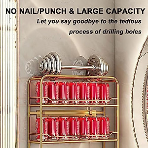 FZYUAN Bathroom Wall Cabinet Metal Medicine Cabinet Bathroom Cabinet Wall Mounted Over The Toilet Storage Cabinet Hanging Cabinet for Bathroom Livingroom Kitchen Cupboard,2 Level