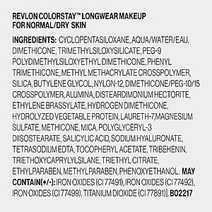 Revlon Liquid Foundation, ColorStay Face Makeup for Normal and Dry Skin, SPF 20, Longwear Medium-Full Coverage with Matte Finish, Oil Free, 220 Natural Beige, 1.0 Oz