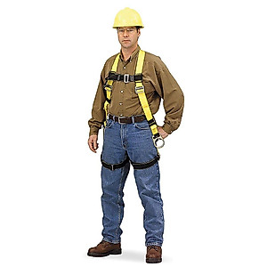 Miller by Honeywell Full Body Harness, Universal, 400 lb, YLW