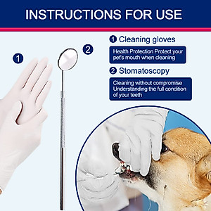 Ninieleph Teeth Cleaner for Dogs, Dog Teeth Cleaning, Dog Ultrasonic Tartar Remover, Keep Dog Teeth Health. (White)