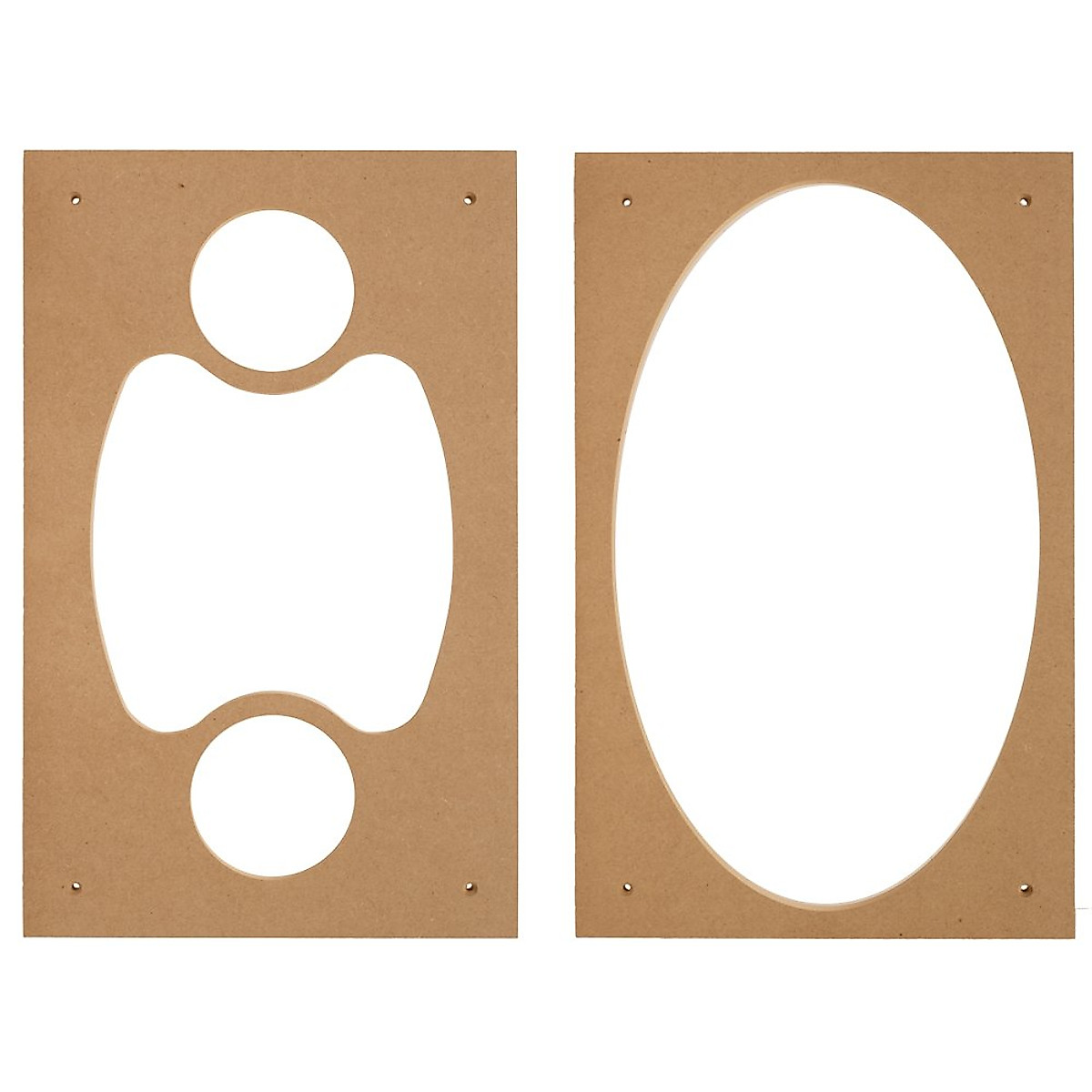 Football Bowl and Tray Template - 2 Piece Template Set for Bowl & Tray Template Set