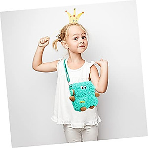 VALICLUD Bags Shape Clutch Children Messenger Tote Shopping Children's Mini Pods Bag Shoulder Travel Green Lovely Crossbody for Purses School Schoolbag Kids Purse Small Creative Animal