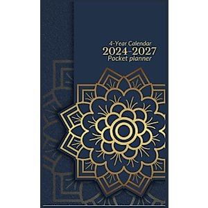 2024-2027 Pocket Planner: 48 Months Calendar (January 2024 to December 2027)| 4-Year Calendar- 4x6.5 inches