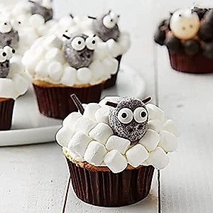 Edible Mini Candy Eyes Halloween Sprinkles Cake Cupcake Toppers Cookie Decorations Dessert Sprinkle Eyeballs Sugar Sprinkles Googly Eye for Christmas Daily Cake Decorating