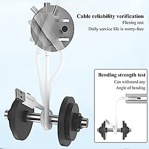 Truntau USB a to USB c Cable, Premium USB to USB c Cable Standard Length, Charging Data Sync Type c Cable for Samsung S10 Plus A80 Note 20, iPhone15 Pro Plus Max, LG, Moto, etc, White, 3.3 ft