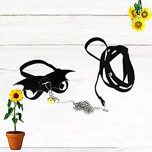 balacoo Turtle Harness and Leash with Wings- Tortoise Harness Strap Adjustable Collar Leash Control Rope Lizard Leash for Turtle Reptile