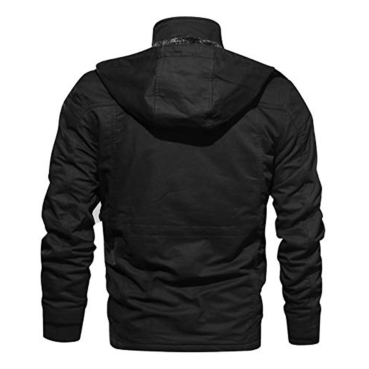 EKLENTSON Cargo Jacket Men Windbreaker Men Military Jacket Black Jacket Mens Winter Jacket Bomber Jacket Men