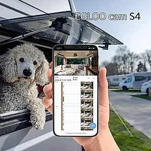 EGLOO S4 Home Security Camera with Temperature Humidity Monitor and Remote Control for Appliance – 1080P Wi-Fi Smart Baby Monitor, Pet Camera, Motion/Sound Detection, Clear IR Night Vision