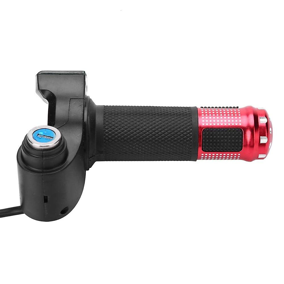 VGEBY Throttle Handle, Throttle Accelerator Handle Grips and Cable Set for 12-84V Electric Bike or Scooters(Red) and Spare Parts Ebike Throttle Scooter Throttle Thumb