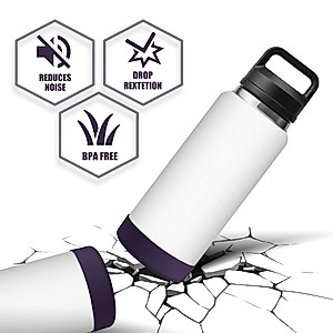 VIKIZUES Water Bottle Boot, Compatible with YETI Water Bottles, Accessory Silicone Water Bottle Protector, Anti-Slip Silicone for YETI Boot, Protective Bottom Sleeve Cover