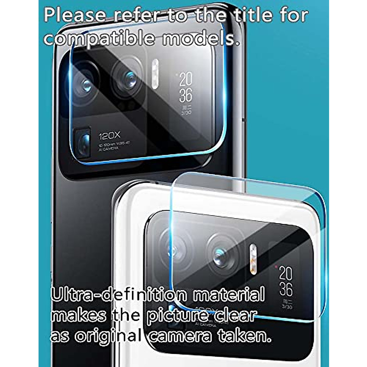 Vaxson 2-Pack Film Protector, compatible with LG V60 ThinQ 5G Back Camera Lens Sticker [ Not Tempered Glass Screen Protectors ]