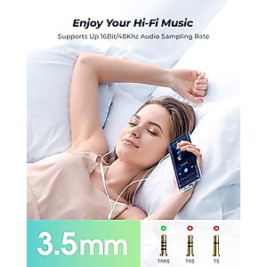USB C to 3.5mm Audio Adapter, USB Type C to 3.5mm Female Headphone Jack Dongle Aux Adapter DAC Stereo HiFi Right Angle for iPhone 15 Pro Max/15 Pro/15 Plus, iPad Pro Air 5 4, Galaxy S24 Ultra S23