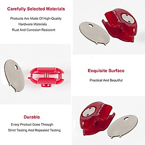 Teenidea Trigger Lock, Set of 10 Alike Gun Locks for red, Safety Universal Firearms Pistol Gun Locks Fit Most Handguns and Rifles