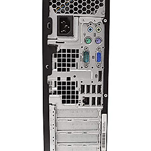 HP Elite Desktop Computer, Intel Core i5 3.2 GHz, 8 GB RAM, 500 GB HDD, Keyboard & Mouse, Wi-Fi, Dual 19 LCD Monitors (Brands Vary), DVD-ROM, Windows 10 (Renewed)