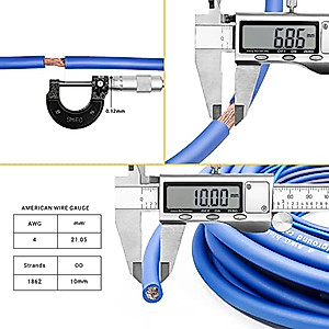 RECOIL RCK44 True 4 Gauge Complete 4-Channel CCA Amplifier Wiring Kits with OFC RCA Cable