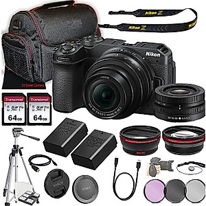 Nikon Z30 Mirrorless Camera w/NIKKOR Z DX 16-50mm f/3.5-6.3 VR Lens + 128GB Memory + Case + Tripod + 3 Piece Filter Kit + More (30pc Bundle)